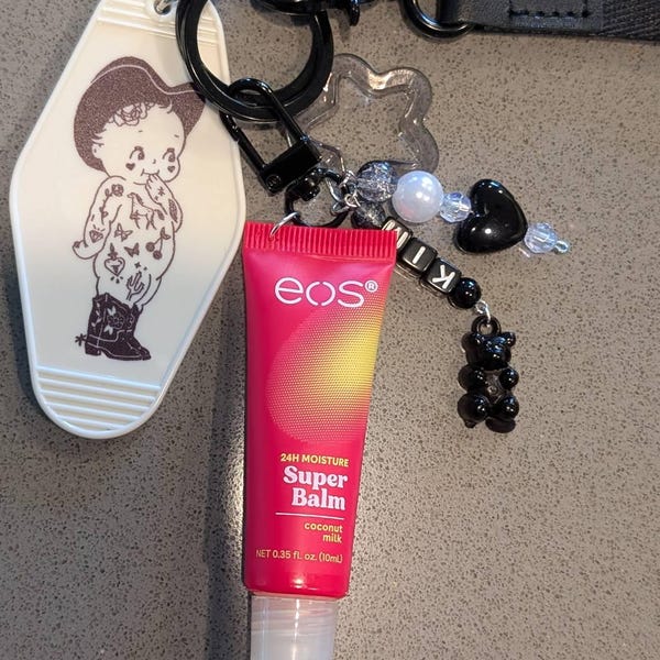 Acrylic Frame Keychains | Mini Heart and Square Deco Keychain | Sticker ...