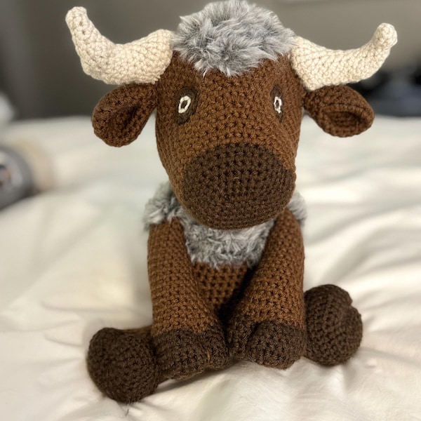Bison, Bison Crochet Pattern, Crochet, Pattern, Bison Tutorial ...