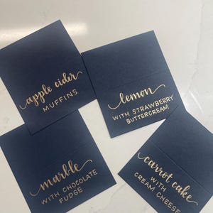 Calligraphy Buffet Cards Wedding Buffet Labels Wedding Buffet Gold ...