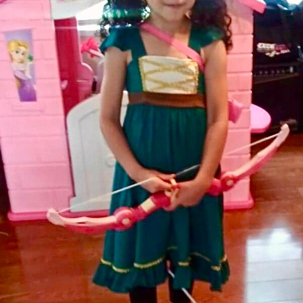 Brave Merida Inspired Dress, Merida Birthday Dress, Merida Cotton Dress ...
