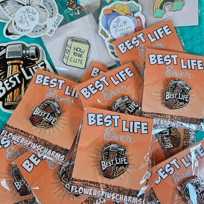 Work Boot Lapel Pin Best Life Ever LDC Gift - Etsy