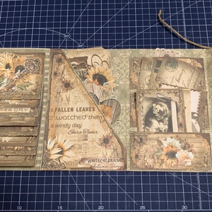 Junk Journal, Autumn Diary, Folio, Folding Folio, Loaded Folder, Craft Kit, Printable, Ephemera ...