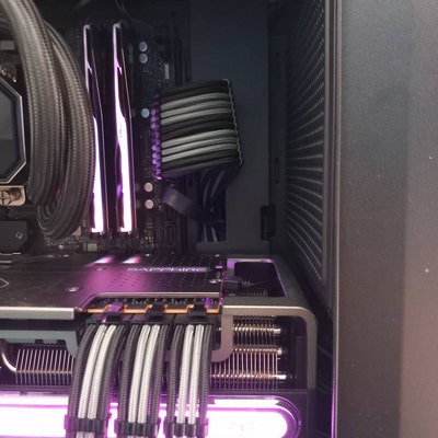 Custmoized Silver Mirrored RGB Gpu Backplate Pc Case Panel Argb Edge ...