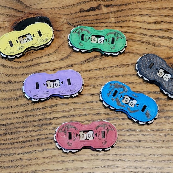 Triple Hit Point Counter, Life Counter, HP Tracker - Etsy