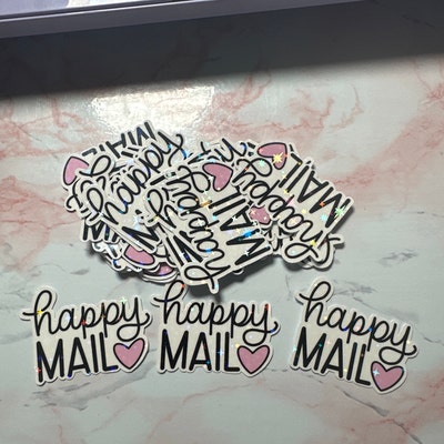 Smells Like Happy Mail Sticker SVG, Wax Melt Printable Stickers, Candle ...