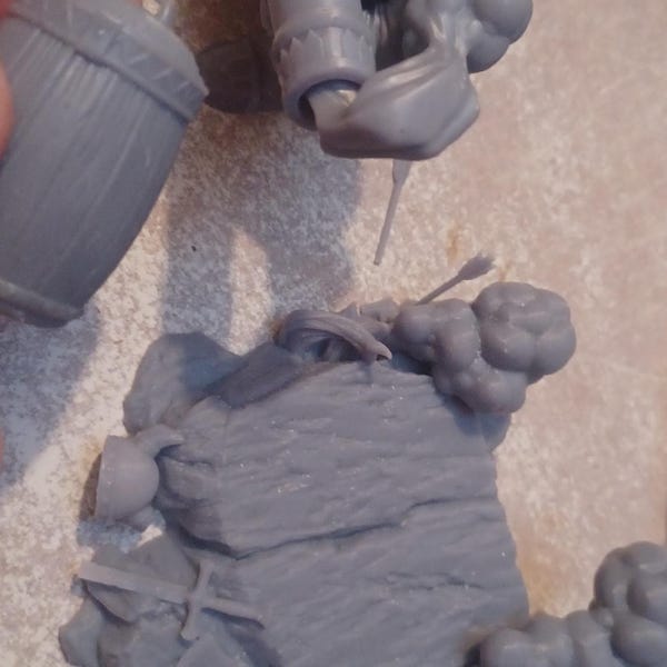 Elven Male Warrior | 3D Printed Miniature | 25mm Grid | Fantasy ...