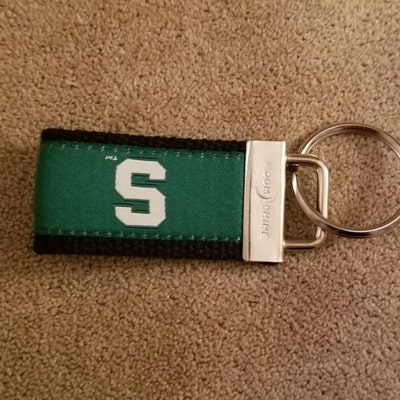 Michigan State Univeristy Licensed Web Key Chain - Etsy