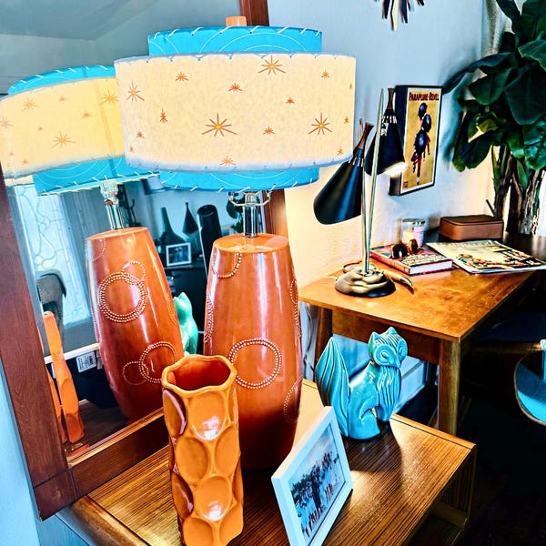 Atomic Lamp Shade / 3 Tier Atomic / Hand Made Retro Style 3T-58.0 - Etsy