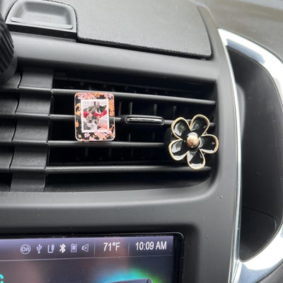 Mini Personalized Resin Photo Car Vent Clip, Anniversary/couples Gift ...