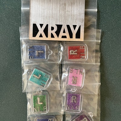 Three Sets of Xray Markers With Glitter Background 3 R and 3 L With ...