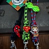 Paracord Charm Key Fobs Super Hero & Cartoon Characters Makes a Great ...