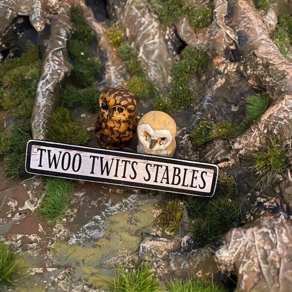 Dollhouse Miniature Opening Times Sign Shop Window Sign Handmade ...