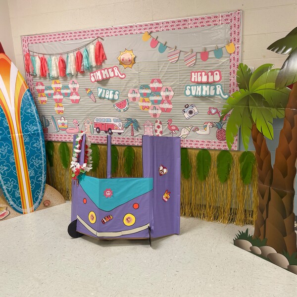 Summer Bulletin Board Kit | Classroom Decor | Retro - Etsy
