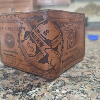 Viking, Axe, Runes, Skull, Crow, Map, Compass, Men's 3D Genuine Leather ...