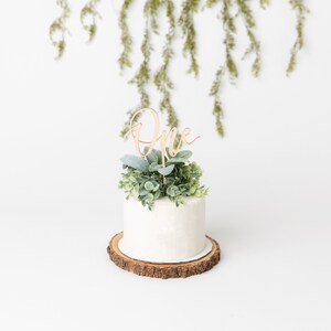 Greenery Cake Topper / Greenery Garland Cake Topper / Wedding - Etsy