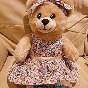 TEDDY BEAR DRESS Pdf Pattern Fits 15-18 Inch Teddy Bears Such as Build ...