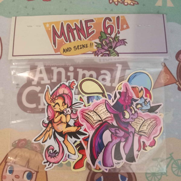 MANE 6 STICKERS (and Spike)!! (7 Piece Set!) - Etsy