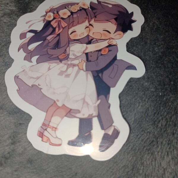 3" Winking Chibi Girl Sticker – Kawaii Anime Vinyl Decal, Cute ...