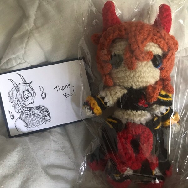 Crochet Chuuya Nakahara Pandemonium Night Amigurumi - Etsy