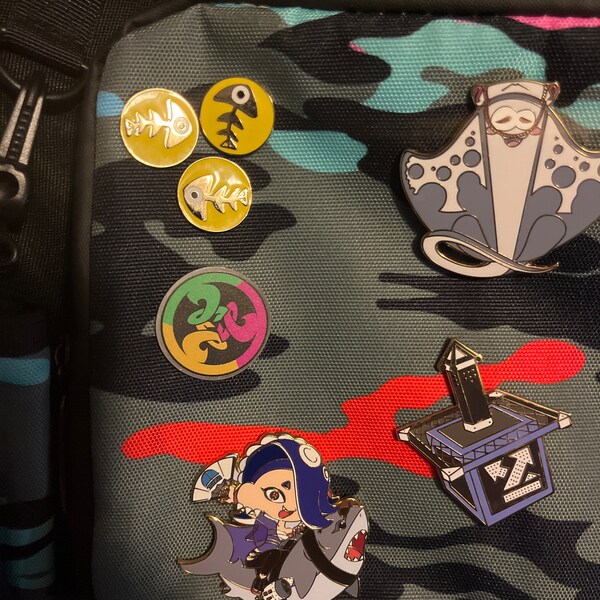 Tricolor Splatfest 2.5cm Metal Pin - Splatoon 3 Unofficial Merch - Etsy