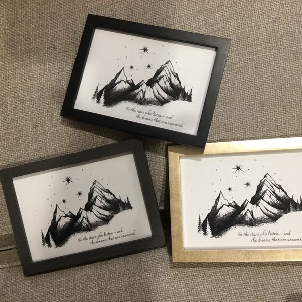 ACOTAR Series Art Print - Velaris Night Court | Bookish Gift Quote Wall ...