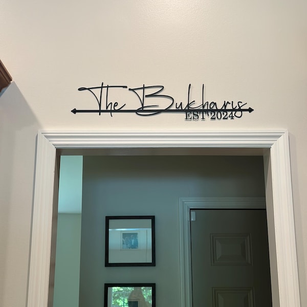 Custom Metal Office Sign – Personalized Name - Business Wall Decor ...
