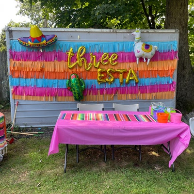 Three Esta Balloons Fiesta Third Birthday 3rd Fiesta - Etsy