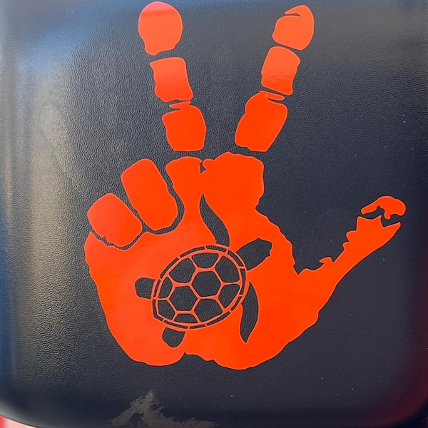 Set of 2 Sea Turtle Hand Wave Decals for Jeep Side Mirrors - Hand Wave ...