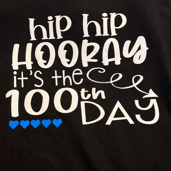 Hip Hip Hooray It's the 100th Day SVG, 100th Day SVG, 100th Day of ...