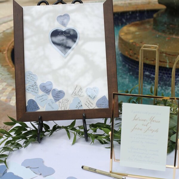 Unique Guestbook Wedding Guestbook Frame Custom Guestbook Alternative ...