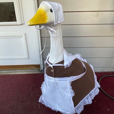 Valentine Goose Outfit,porch Goose, Porch Geese. Size Large 2327 Cement ...
