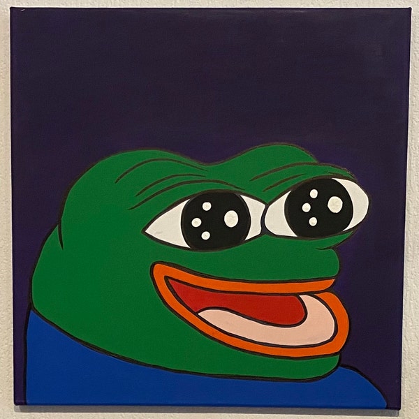 Painting on Canvas - Pepe Cozy Cuddle - Etsy