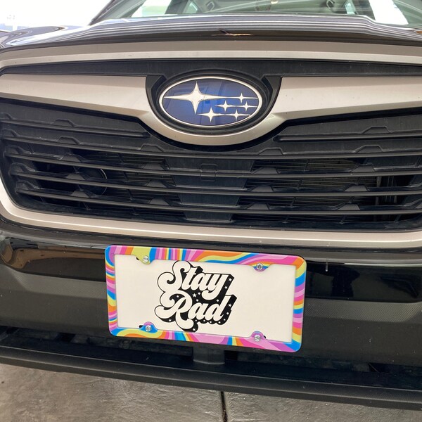 Stay Rad Front License Plate | Stay Rad Car Tag | Front License Plate ...