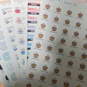 Vitamins Planner Sticker Pastel Colours to Do Planner Stickers Labels ...
