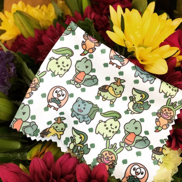 Grass Starter Monsters Microfiber Cloth - Etsy