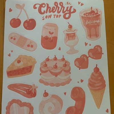 Colorful Cakes Sticker Sheet Cute Aesthetic Stickers, Bullet Journal ...