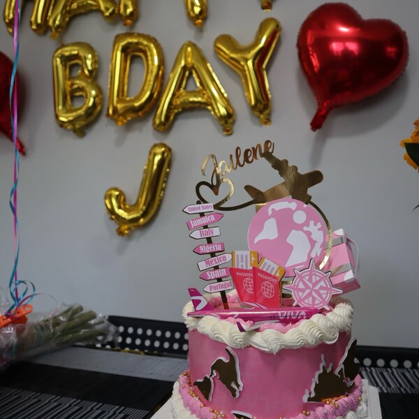 Traveler Cake Topper, Travel Cake Decorations - Etsy