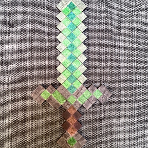 Minecraft Sword - DIY Färbung - Videospiel Kunsthandwerk - Etsy Schweiz