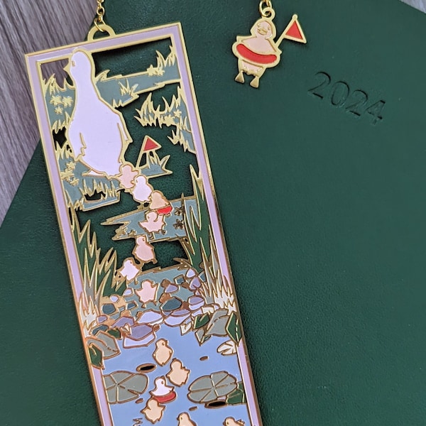 Duckies | Original Design | Enamel Bookmark / Charm | 11x4cm - Etsy