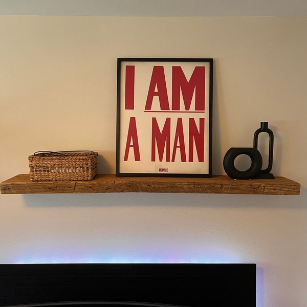 I Am A Man Poster Print, Restored Reproduction Print, Social Justice ...