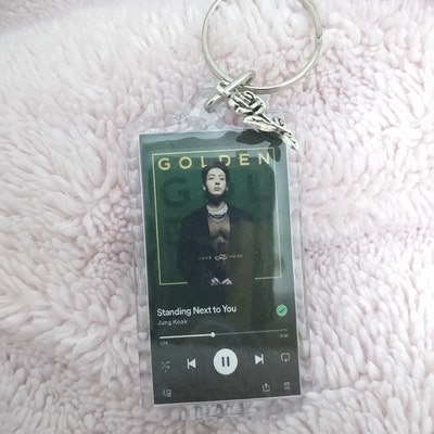 Spotify Song Plaque Keychain Custom Key Chain Add Charm Gummybear Heart ...