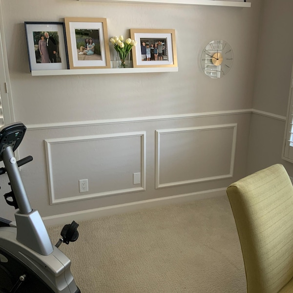 Wainscoting Paneling Kit -easy-to-install- 3 Upper Rectangles and 3 ...