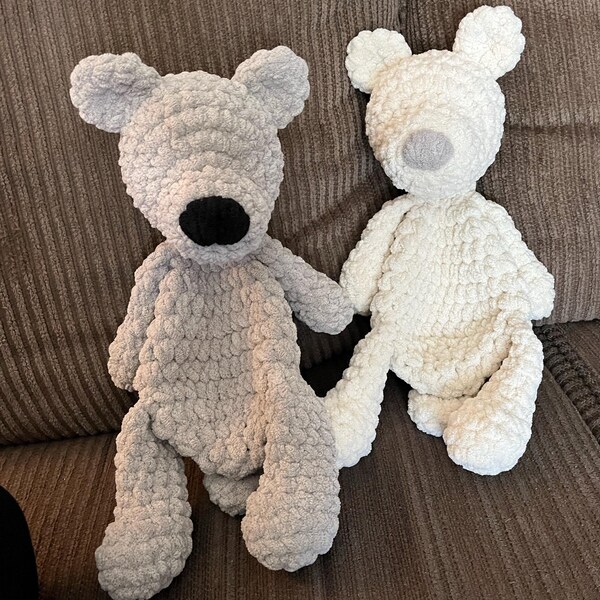 Jr. Bear the Bear Snuggler - Crochet Pattern, Bear Pattern, Crochet ...