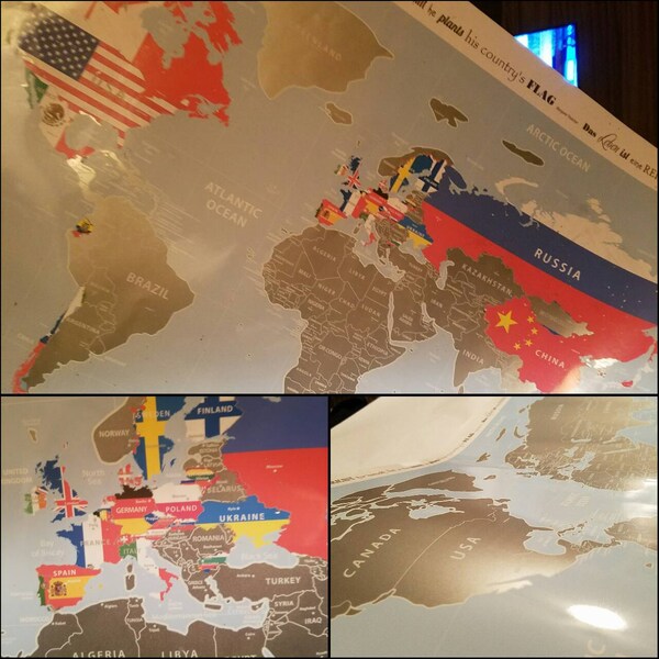 Scratch-off World Map Flags Edition 68 X 48 Cm Country Flags and ...