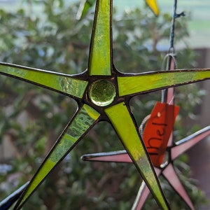 Robin Egg Blue Star 8 Inch Stained Glass Star - Etsy