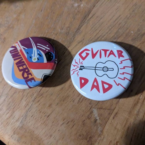 Steven Universe Pinback Button Set - Pins Badges Quotes Greg Guitar Dad ...