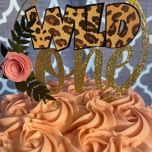 2 Wild Cake Topper Wild Theme Cake Topper Leopard Print | Etsy