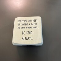 Mini Quote Block Motivational Quote Strength Quote Office - Etsy Canada