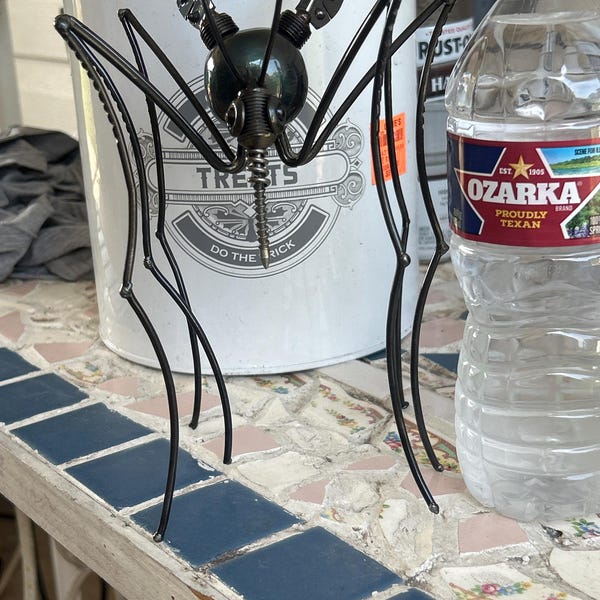 Metal Sculpture Wasp, Black Wasp America. Art Wasp Figurine. Welded ...