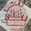 Rodeo Cake Topper | My First Rodeo Cake Topper| Birthday Cake Topper ...